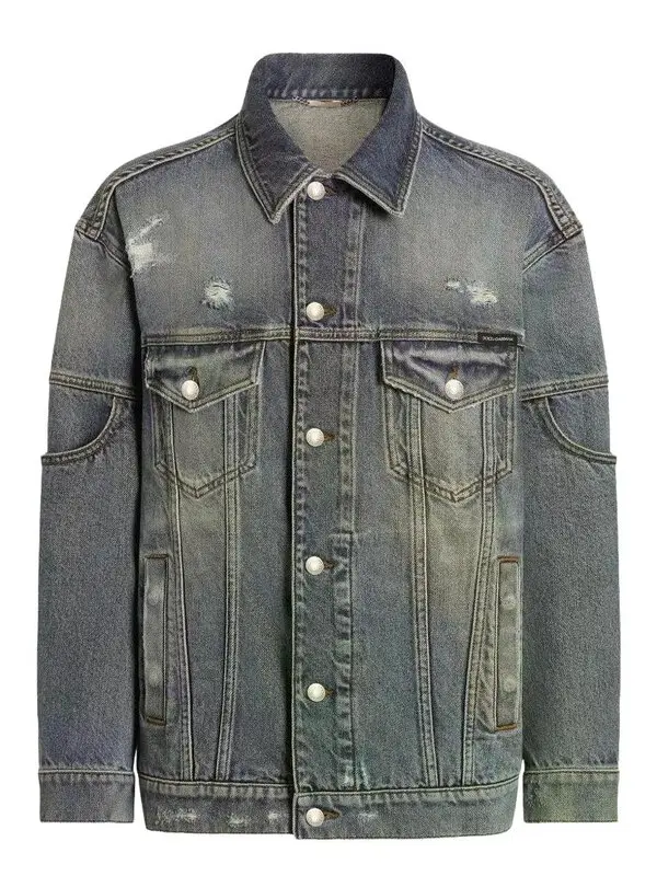 Dolce & Gabbana Oversized Fit Denim Jacket - Blue