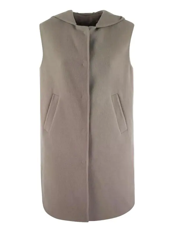 Herno Hooded Sleeveless Gilet - Neutrals