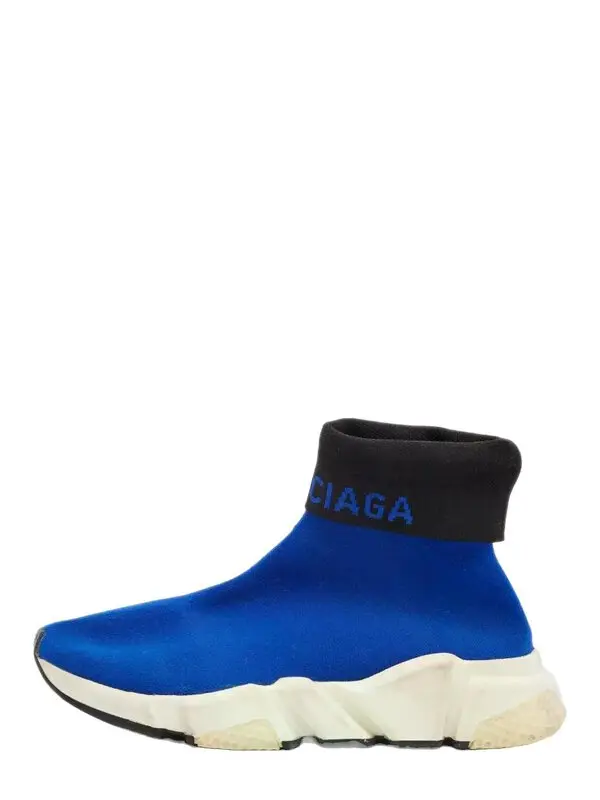 Balenciaga Speed Foldover-ankle Sneakers - Blue