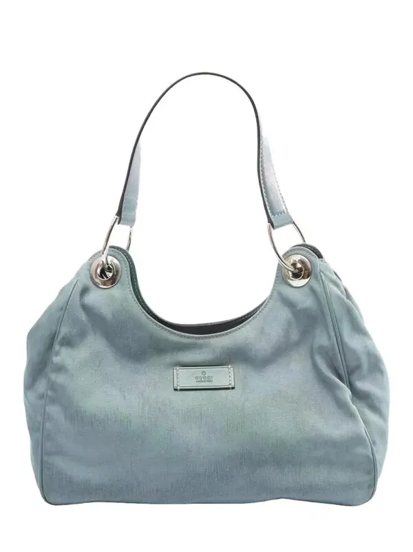 Gucci Canvas Shoulder Bag - Blue