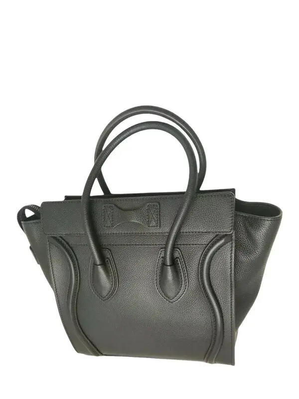 Celine 2014 Micro Calfskin Luggage Tote Bag - Black