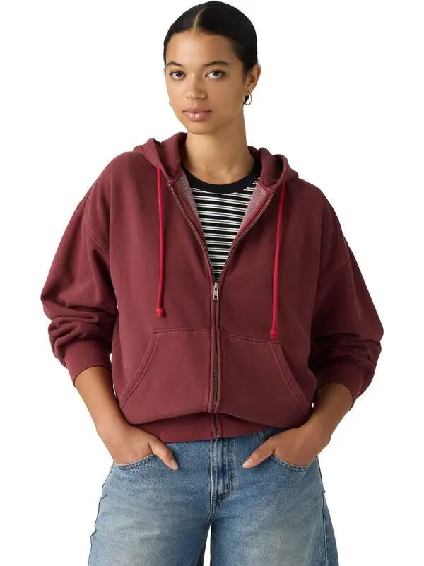 LEVI'S Vintage Garment Dye Relaxed Hoodie - Cabernet