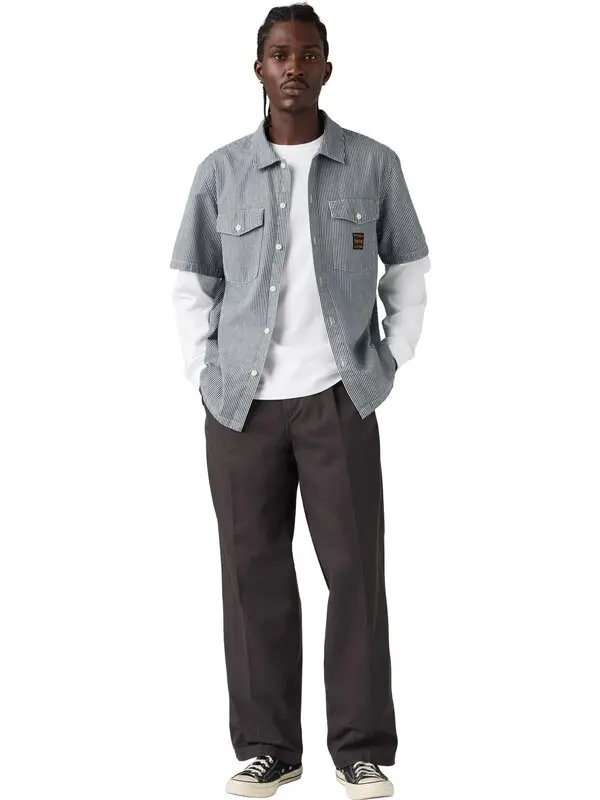LEVI'S Loose Pleated Work Chino Pants - Pitbull Grey
