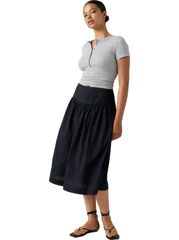 LEVI'S Brionna Midi Skirt - Anthracite Night