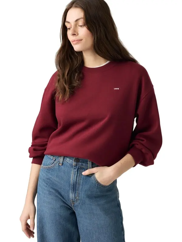 LEVI'S Everyday Crewneck Sweatshirt - Warm Cabernet