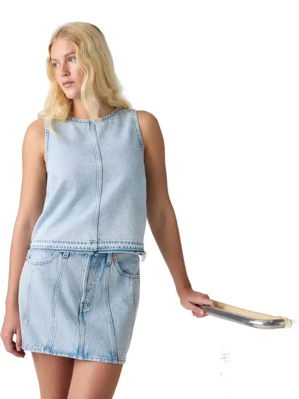 LEVI'S Denim Shell Shirt - Abraided Art Shell