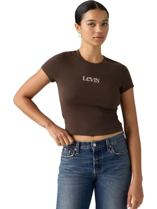 LEVI'S Graphic Essential Baby T-shirt - Emb Club Logo Java