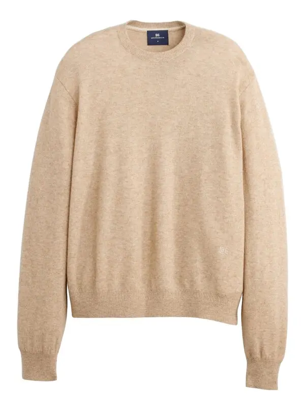 LEVI'S Cashmere Wool Blend Pullover With Signature Emblem - Ludlow