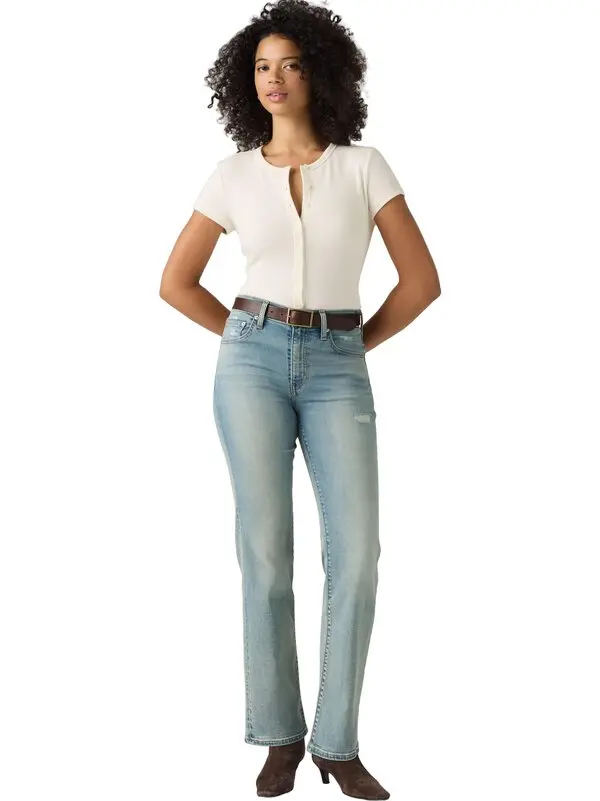 LEVI'S High Rise Straight Leg Jeans - Slowly There