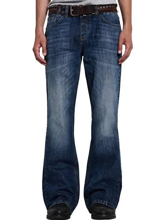 JADED LONDON Jude Flare Leg Jeans - Denim
