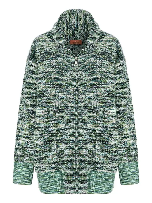 Missoni Oversized Full-zip Cardigan With 3d Construction - Multicoloured