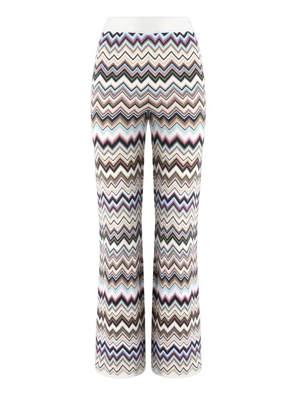 Missoni Chevron Zigzag Pattern Trousers - Multicoloured