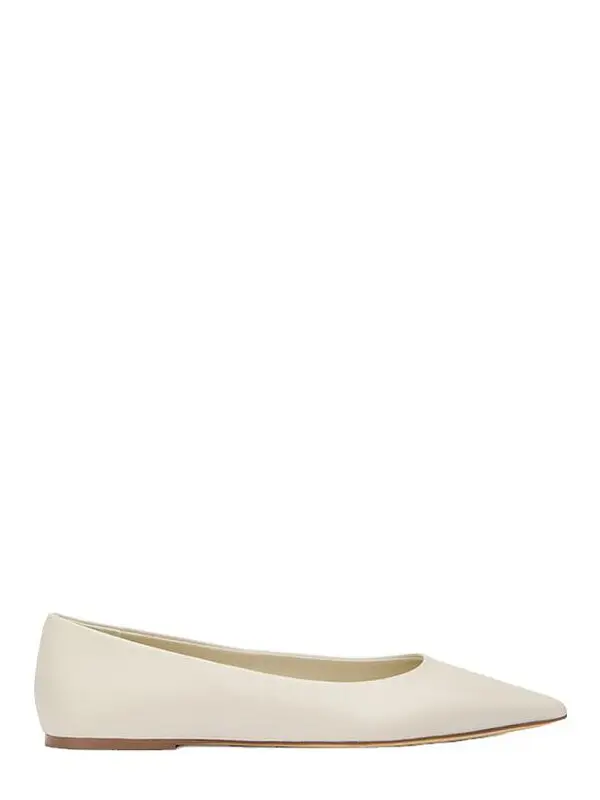 TONY BIANCO Jesse Pointed Toe Leather Flats - Dove Nappa