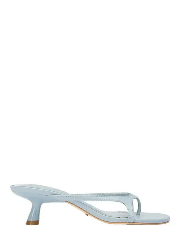TONY BIANCO Kassy Thong Mule With Kitten Heel - Sky Nappa