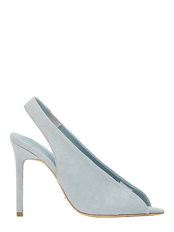 TONY BIANCO Mixa Stiletto Slingback Heels - Sky Suede