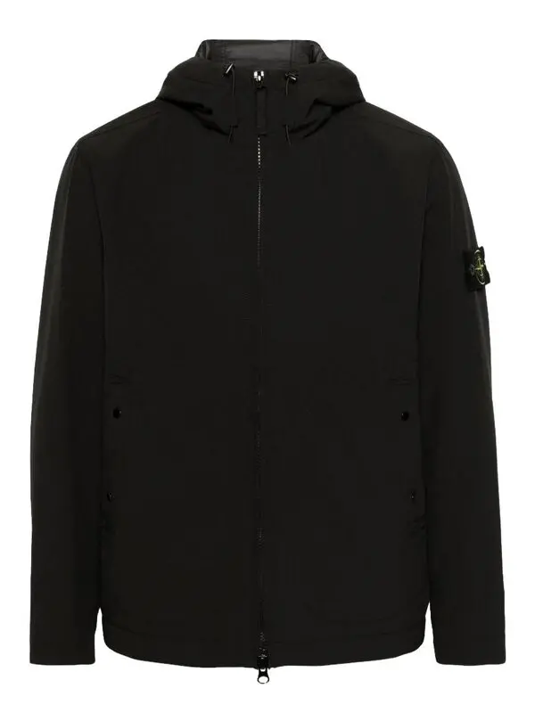 Stone Island Hooded Blouson Jacket - Black