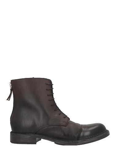 Moma Lace-up Ankle Boots In Calfskin - Brown