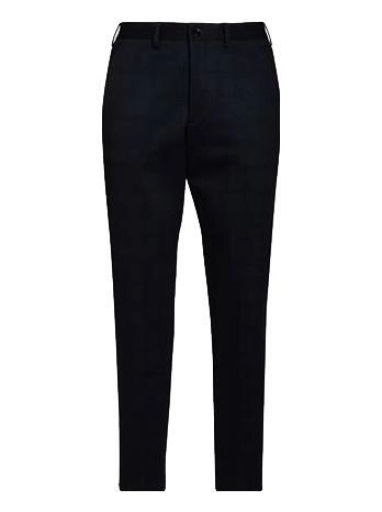 LIU •JO MAN Tartan Pattern Tapered Leg Tailored Pants - Blue
