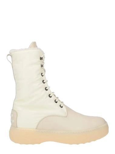 TOD'S Ankle Boots Size Leather, Textile Fibers - Beige