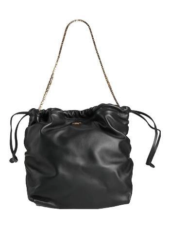 Moschino Shoulder Bag Leather - Black