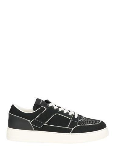 Emporio Armani Sneakers Size Cow Leather - Black