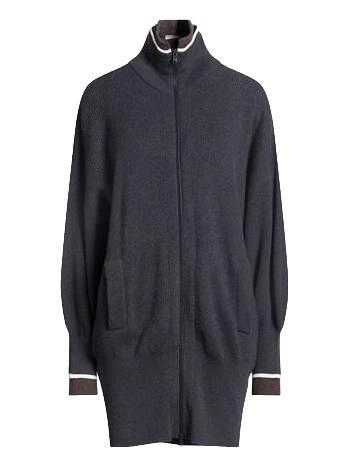 Brunello Cucinelli Virgin Wool, Cashmere, And Silk Cardigan - Grey