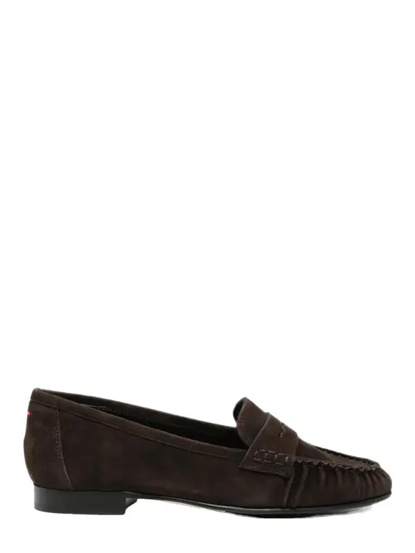 AeydĒ Aldous Suede Penny-slot Loafers - Brown