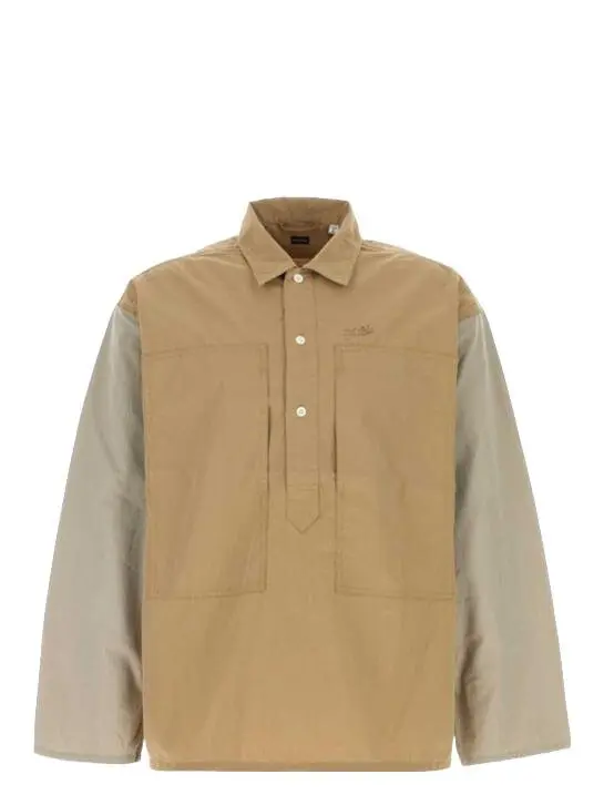 Nanamica Oversized Pullover Shirt Jacket - Beige