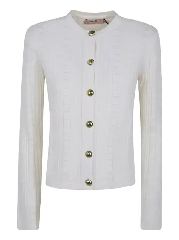 TWINSET Button-up Crewneck Jacket - No