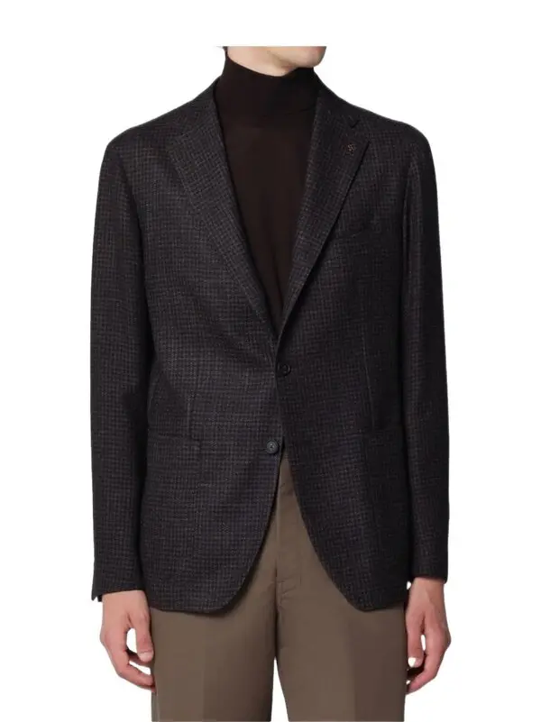 Tagliatore Single Breasted Jacket - Dark Brown