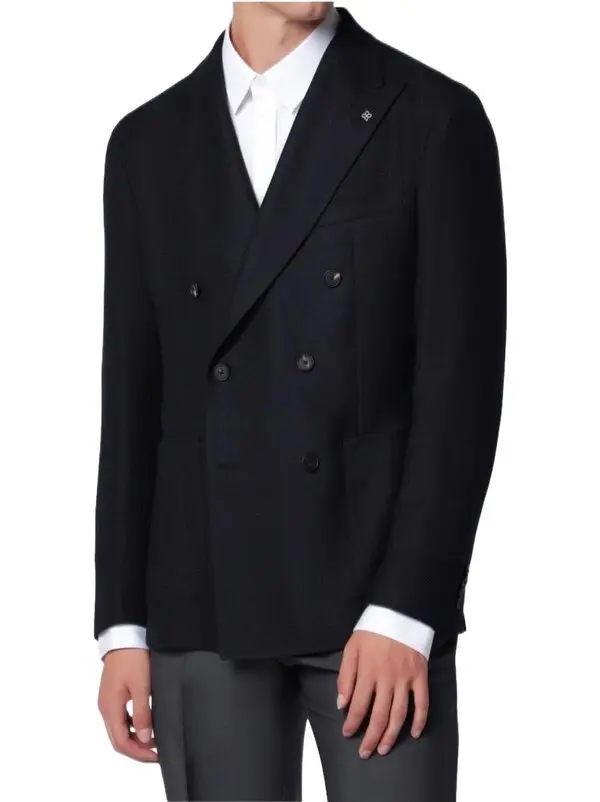 Tagliatore Double-breasted Tailored Blazer - Blue