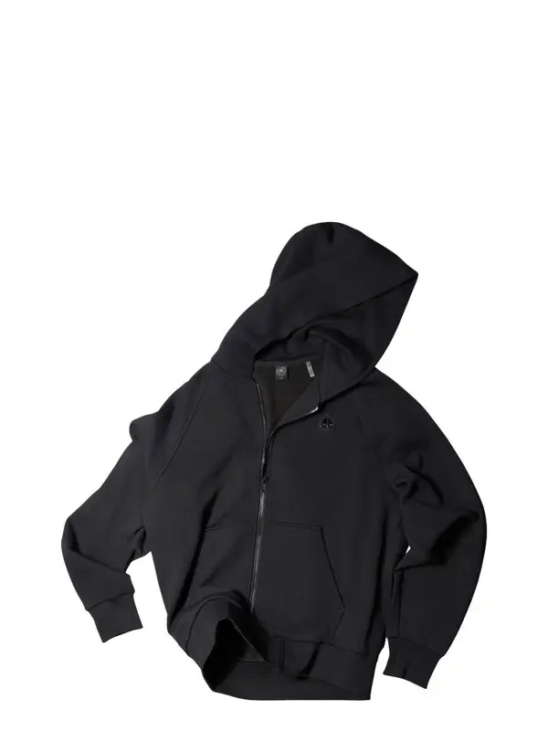 Moose Knuckles Yul Zip-up Hoodie - Black