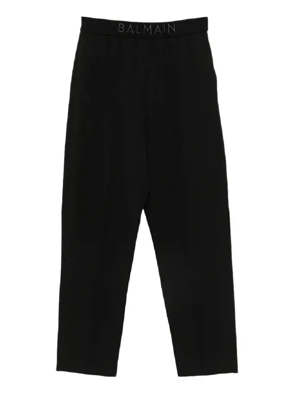 Balmain Logo Embroidered Trousers - No