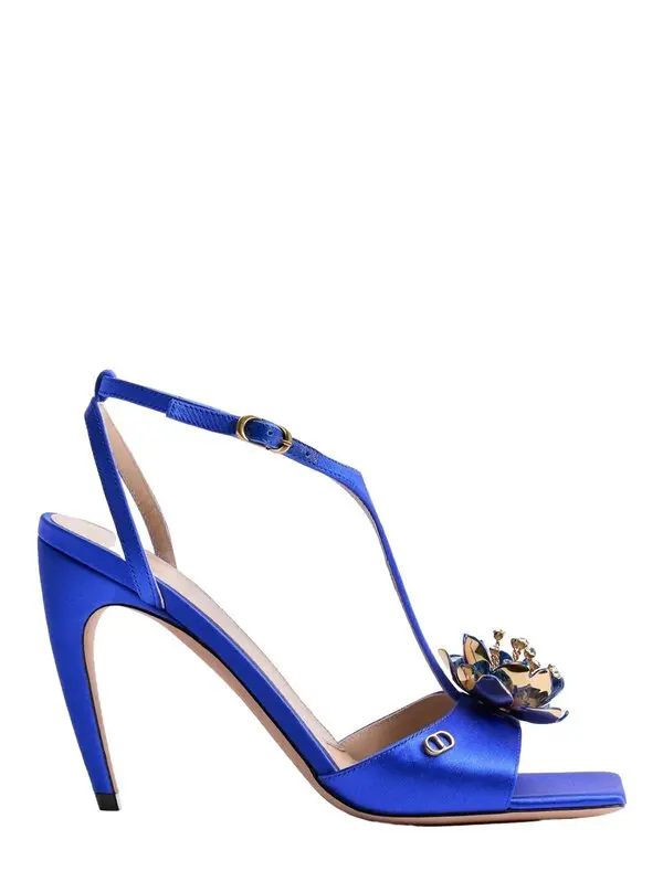 Dior Flora Heeled Sandal - Blue