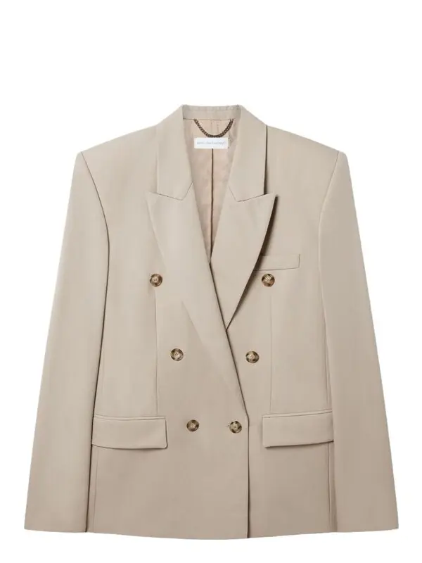 Stella McCartney Double-breasted Wool Jacket - Beige