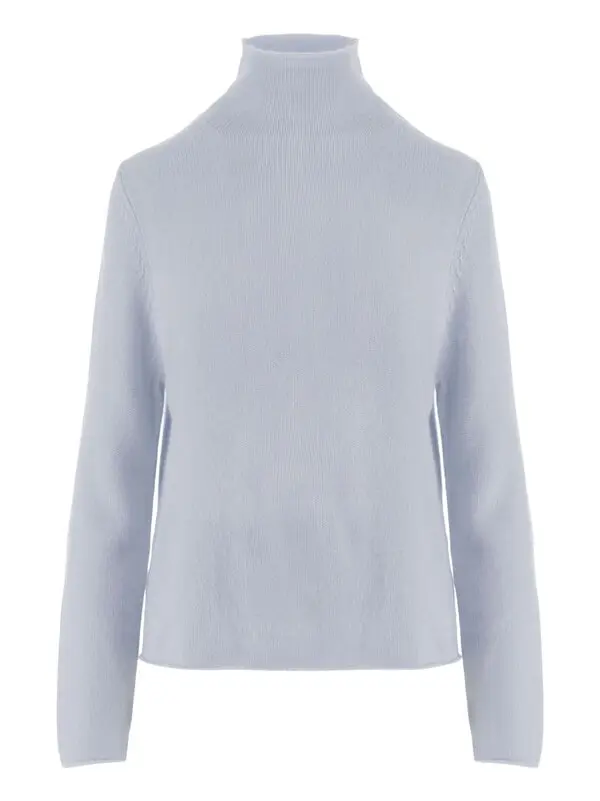 ALLUDE Cashmere Turtleneck Knitted Sweater - Gray
