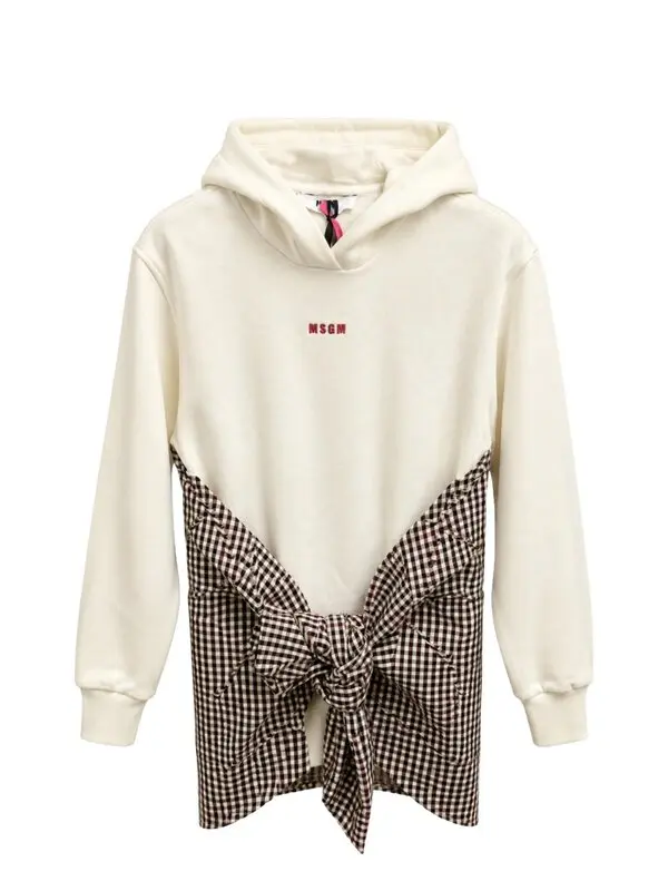 MSGM Hooded Dress - Cream