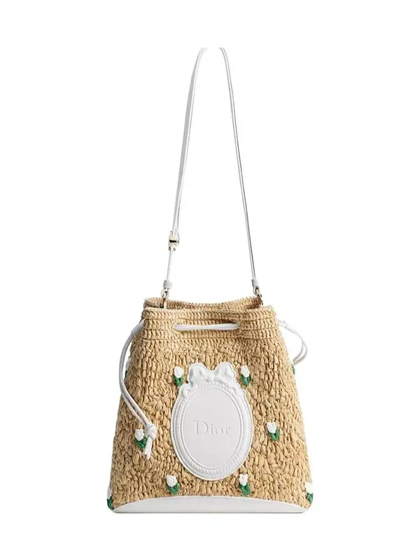 Dior Dioriviera Blooming Mini Bucket Bag - Nude