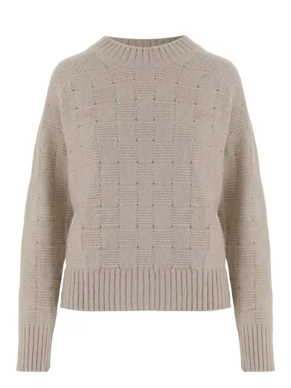 ALLUDE Textured Knit Sweater - No