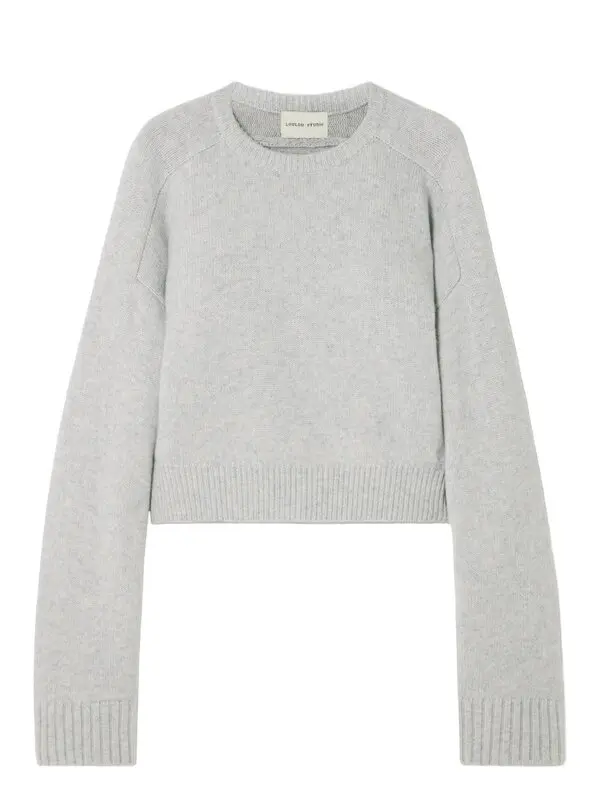 Loulou De Saison Knitted From Wool And Cashmere Blend Yarn - White