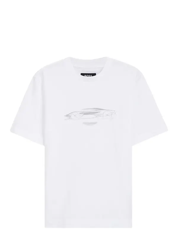 Hugo Boss X Aston Martin C-taut Graphic-print T-shirt - White