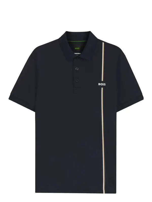 Hugo Boss Toc Game 3 Striped Short-sleeve Polo Shirt - Dark Blue