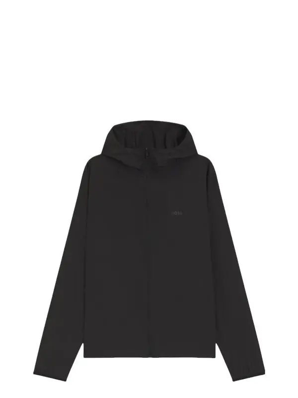 Hugo Boss Hooded Zip-up Jacket - Black
