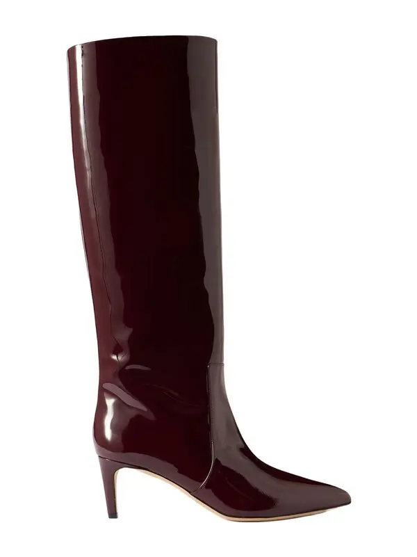 Paris Texas Stiletto Patent-leather Knee Boots - No
