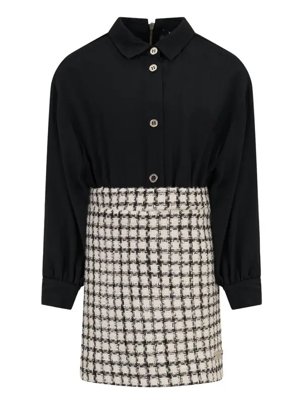 Balmain Collared Long-sleeved Dress - No