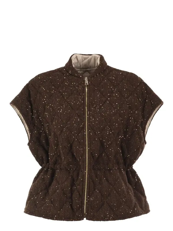 Fabiana Filippi Zippered Vest - Black