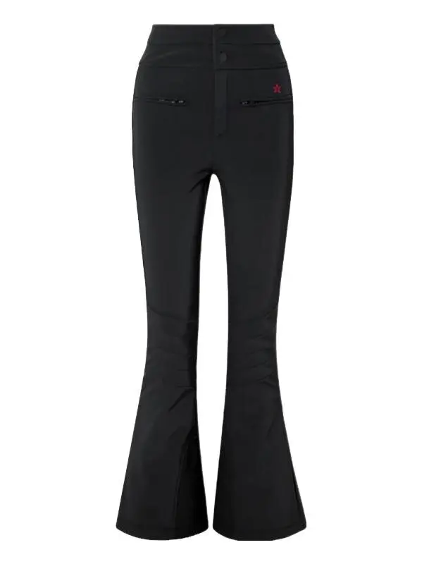 Perfect Moment High-waisted Ski Pants With Stretch And Cuff Zippers - Black