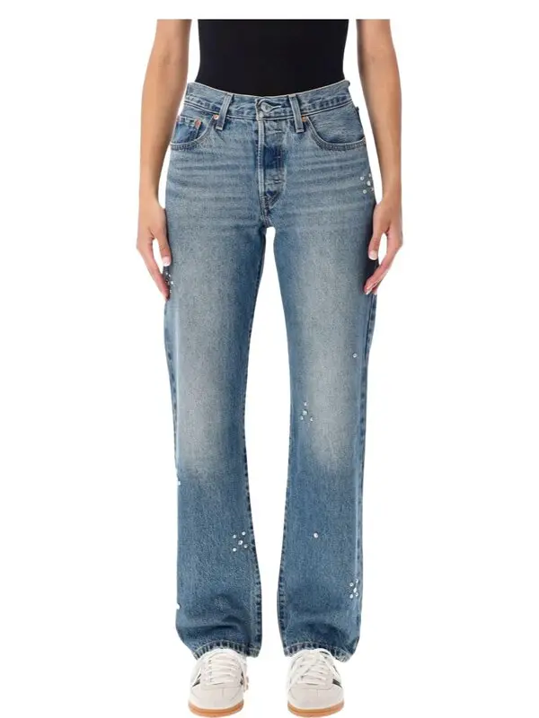LEVI'S 501 90s Selvedge Straight-leg Jeans - Blue