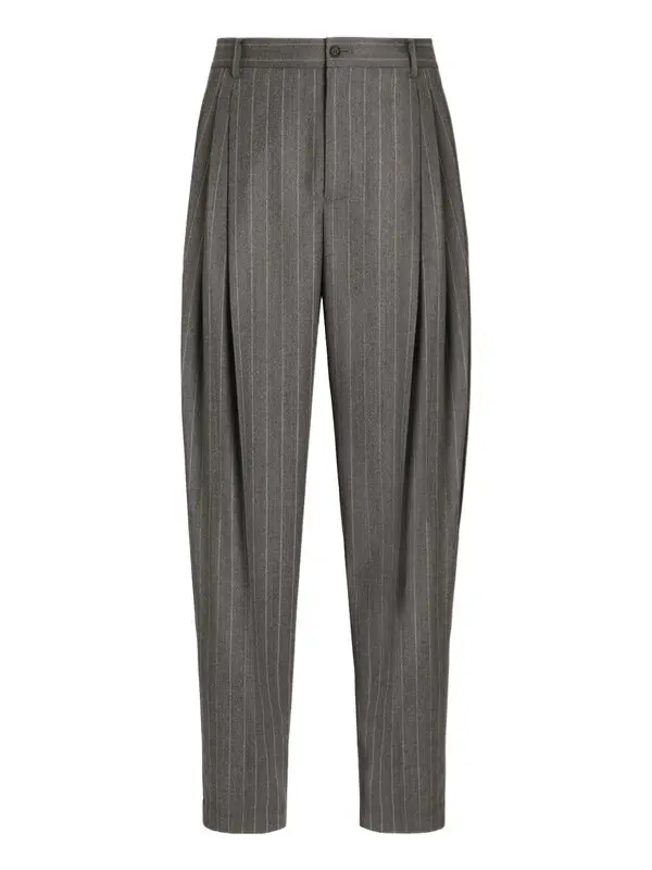 Dolce & Gabbana Pinstriped Virgin Wool Trousers - Multi-color