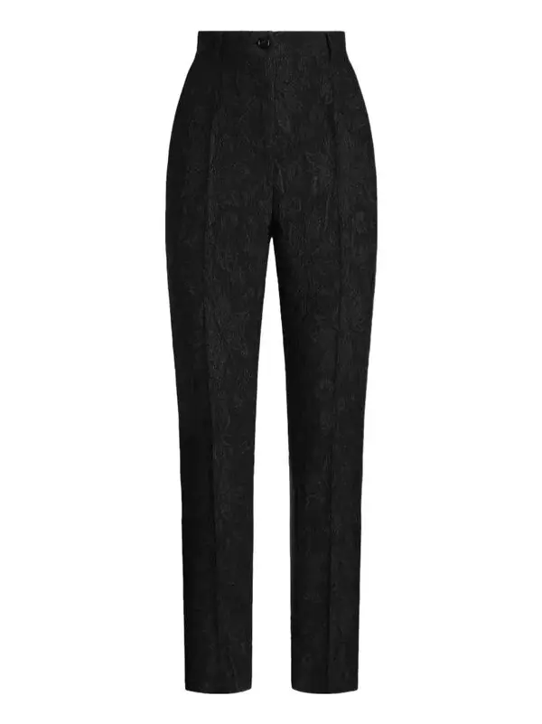 Dolce & Gabbana Casual Trousers With Belt Loops - Black
